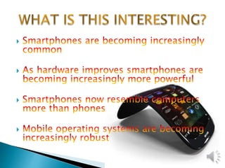 Smartphones ppt | PPTX