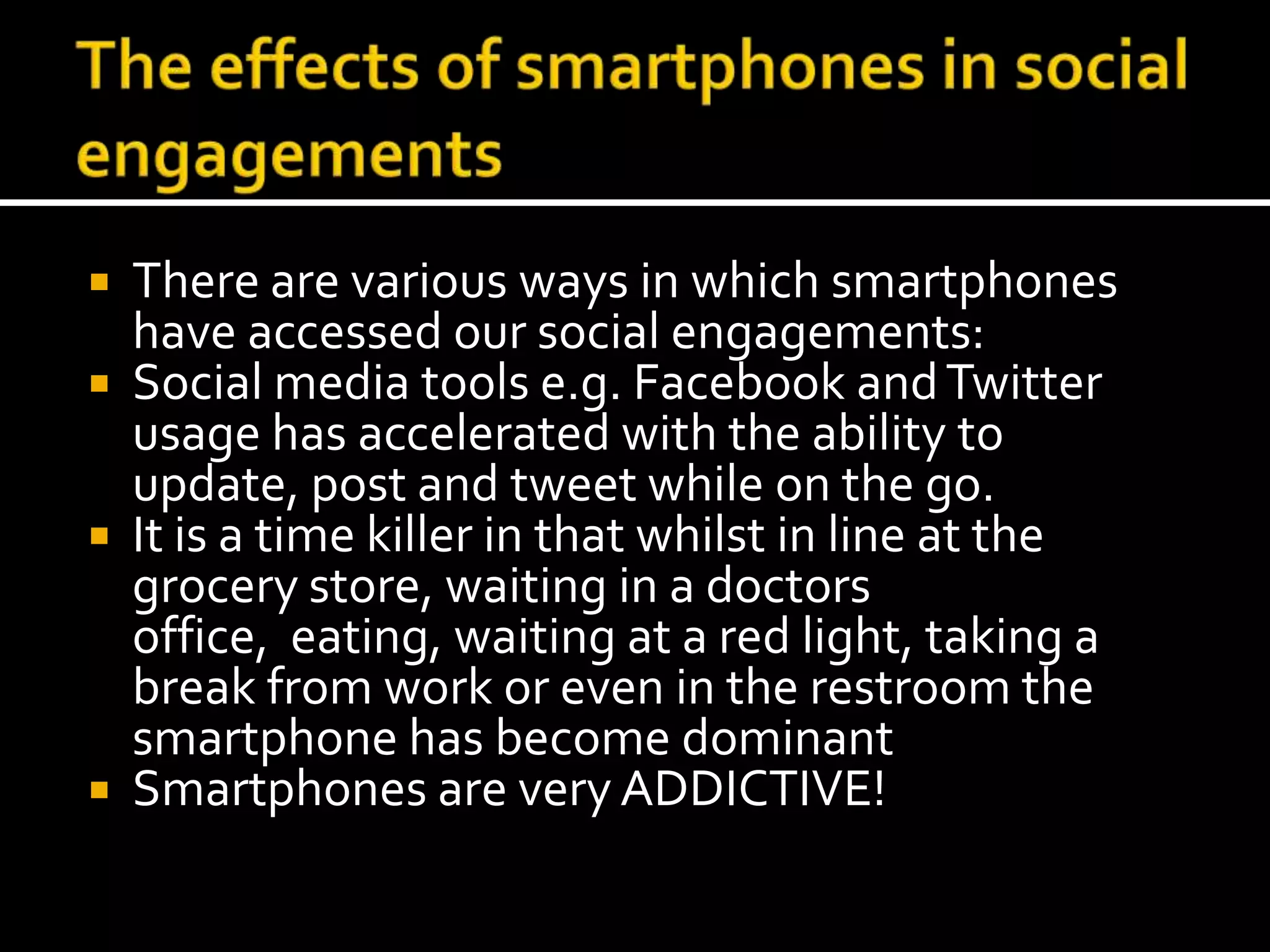 Smartphones presentation | PPTX