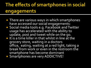 Smartphones presentation | PPTX