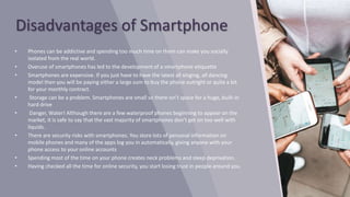 Smart phones (Prersentation) | PPT