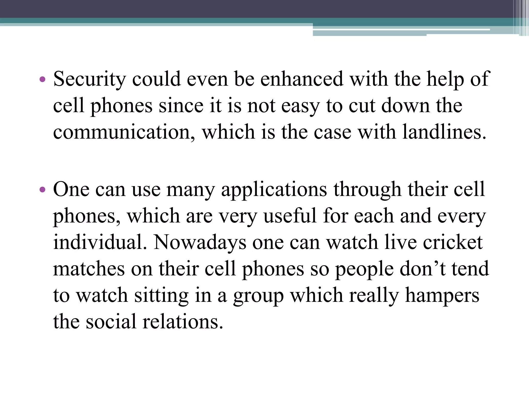 How have they changed us socially? (Smart Phones) | PPTX