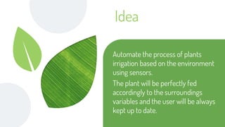 Smart plant - First Presentation | PPTX