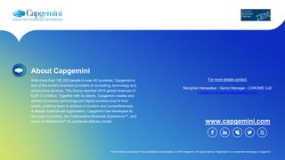 Capgemini Smart Plant Supervision Solution | PPT