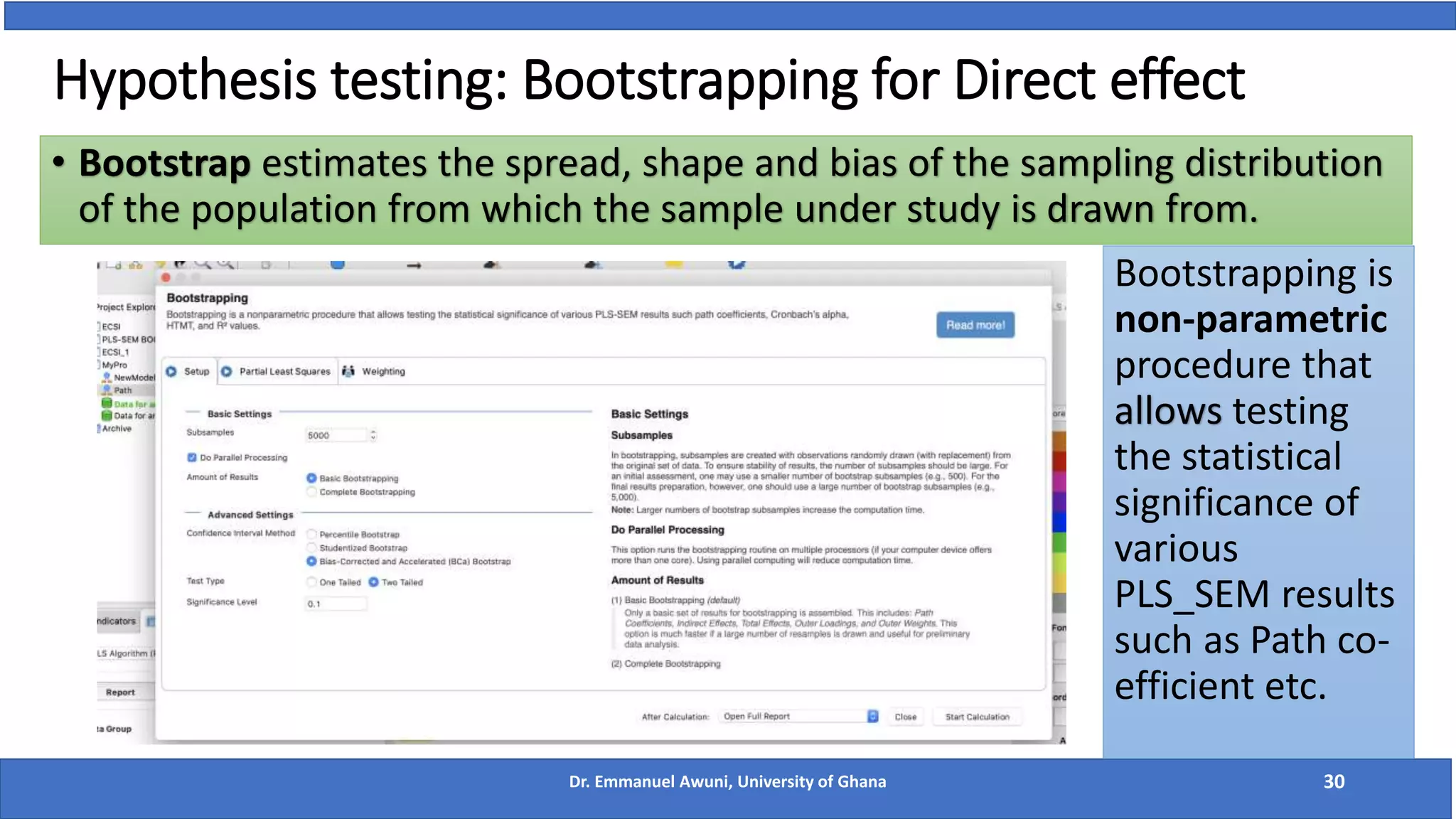 Doing Research with PLS_SEM using SmartPLS | PPTX