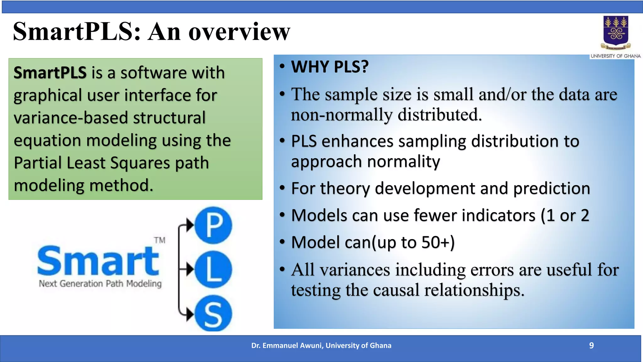 Doing Research with PLS_SEM using SmartPLS | PPTX