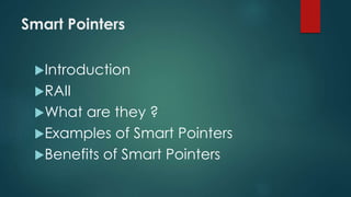 Smart pointers | PPT