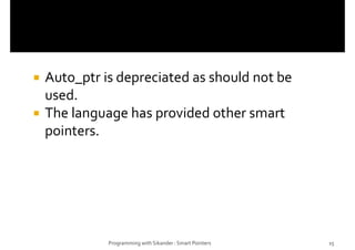 Smart Pointers, Modern Memory Management Techniques | PDF