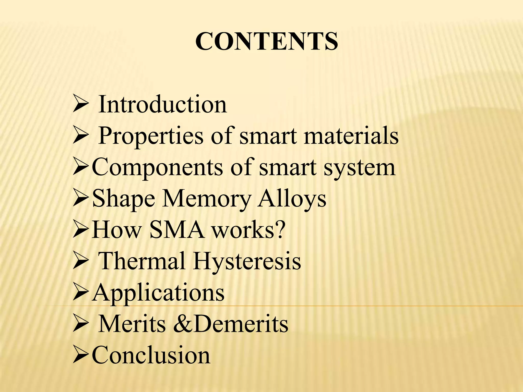 Smart materials | PPTX