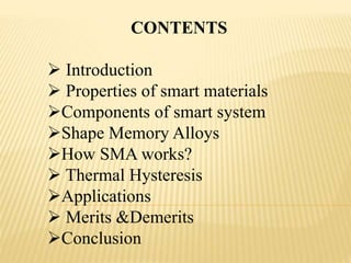 Smart materials | PPTX