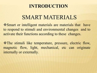 Smart materials | PPTX