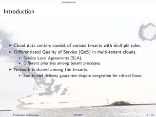 Selective Redundancy in Network-as-a-Service: Differentiated QoS in Multi-Tenant Clouds | PPT