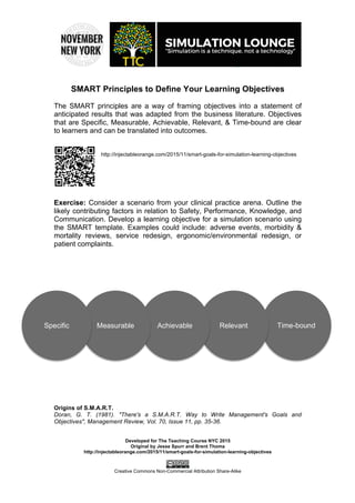 Smart principles to define your learning objectives | PDF