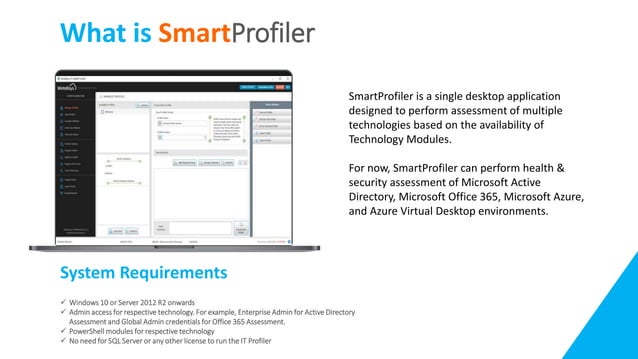 SmartProfiler for Active Directory Office 365 and Azure Virtual Desktop Assessment | PPT