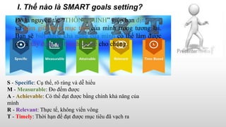 Thiết Lập Mục Tiêu Theo Nguyên Tắc S.M.A.R.T - Quản Trị Học | PPTX