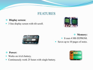 Smart quill(updated) | PPTX | Consumer Electronics | Technology & Computing