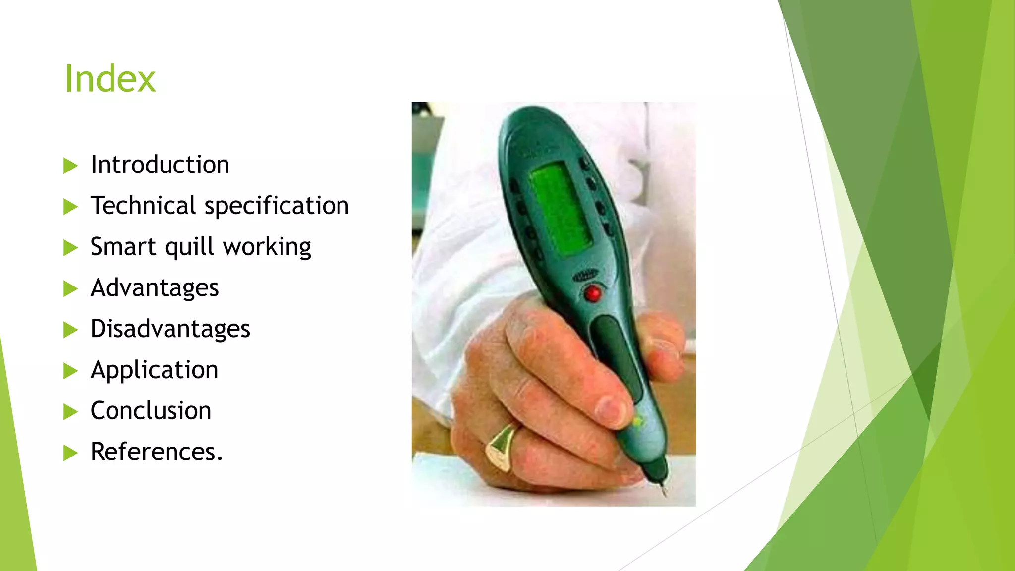 Smart quill ppt | PPTX