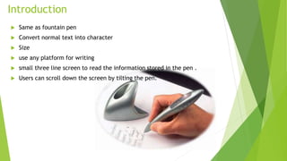 Smart quill ppt | PPT