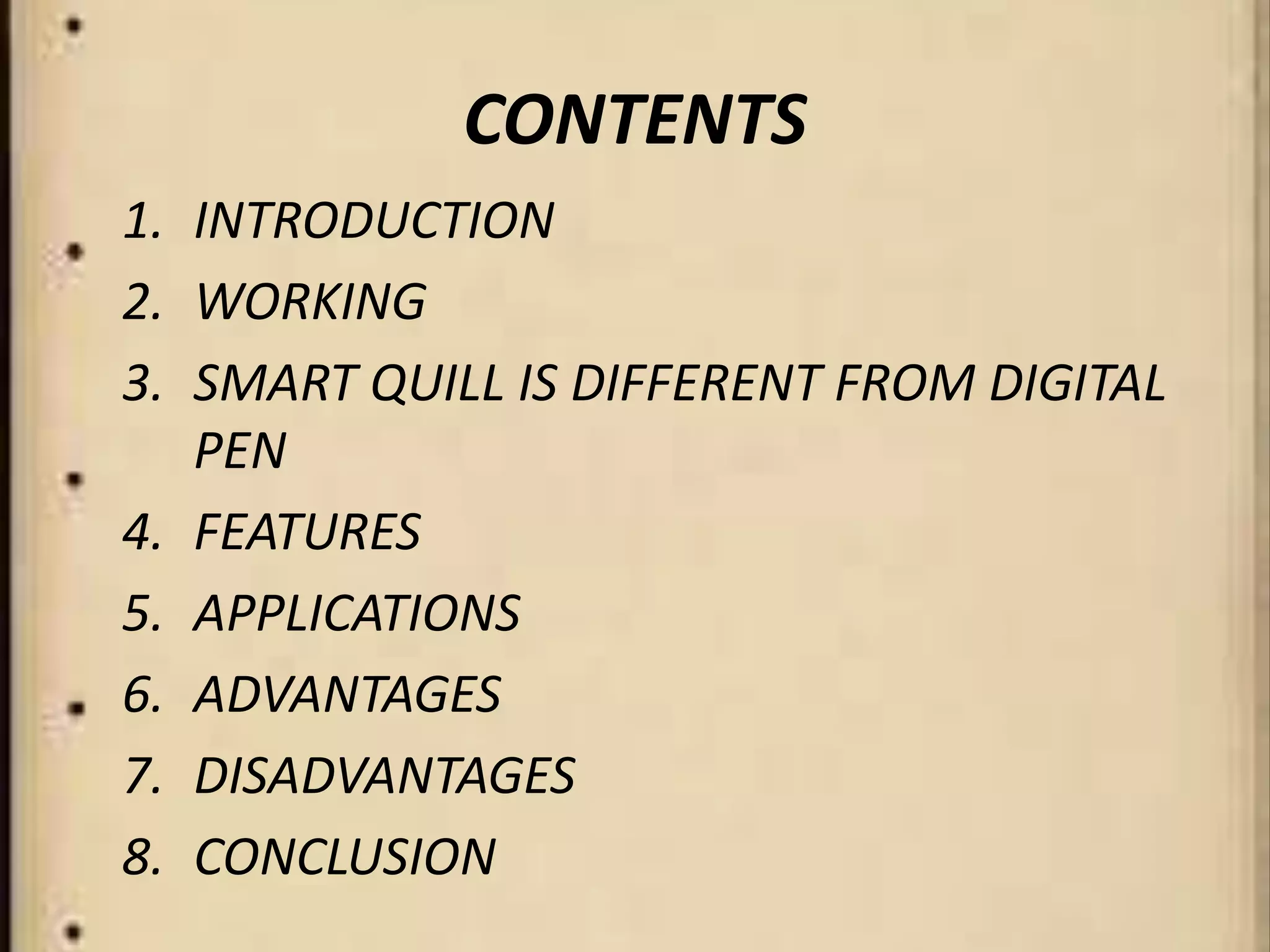 Smart quill presentation by vikas | PPTX