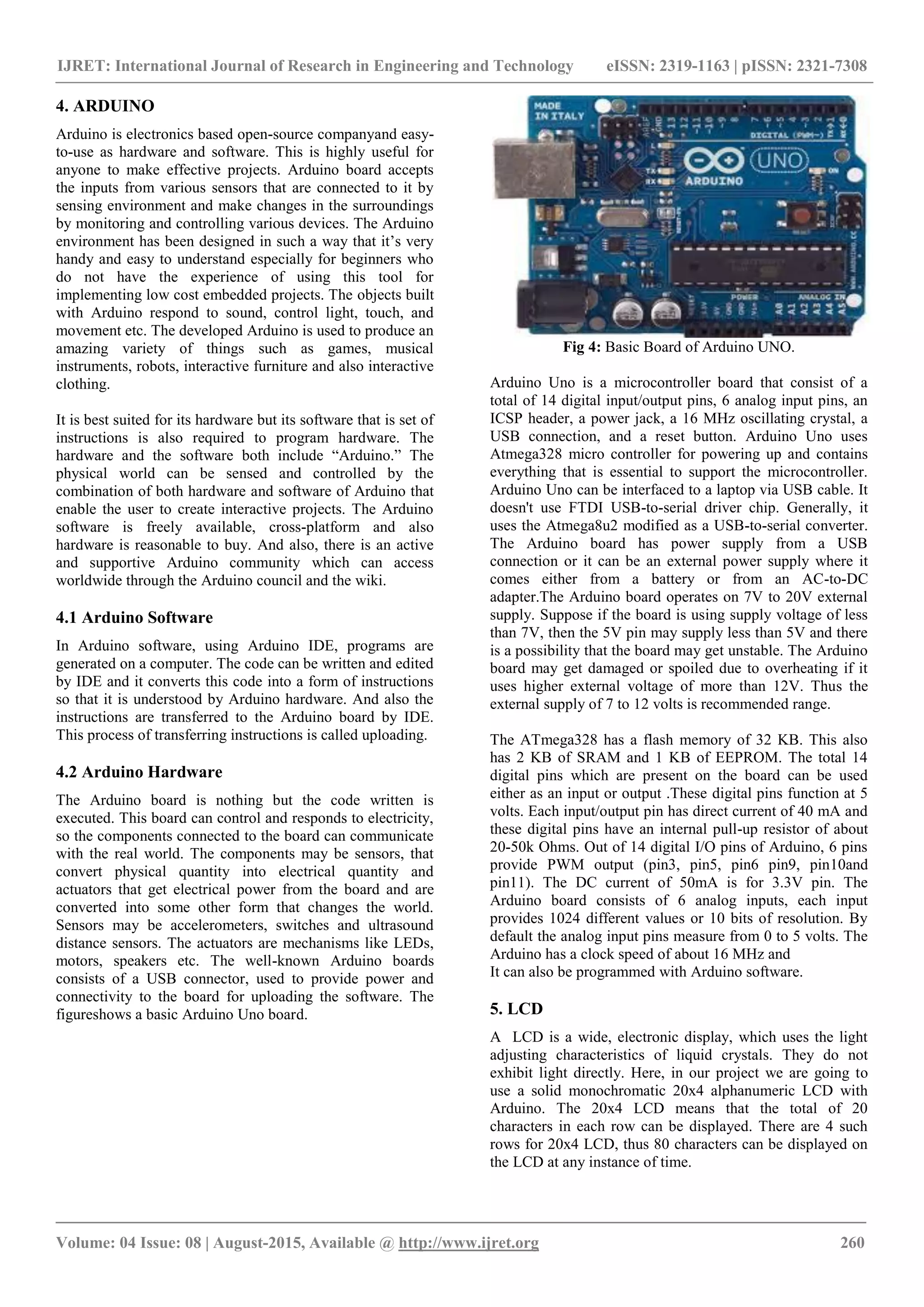 Smart Real Time Embedded Arduino Based Data Acquisition System Pdf