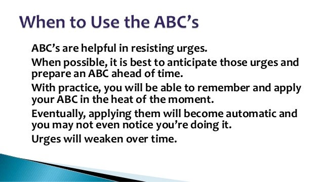 The ABCs | SMART Recovery
