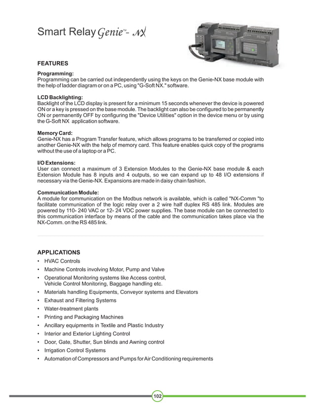 Get Smart Relay | Programmable Logic Controller | Mini PLC | Micro PLC - GIC India | PDF