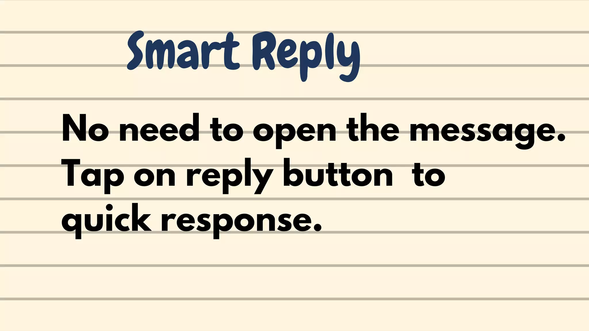 SmartReply (iOS 12 feature) | PDF