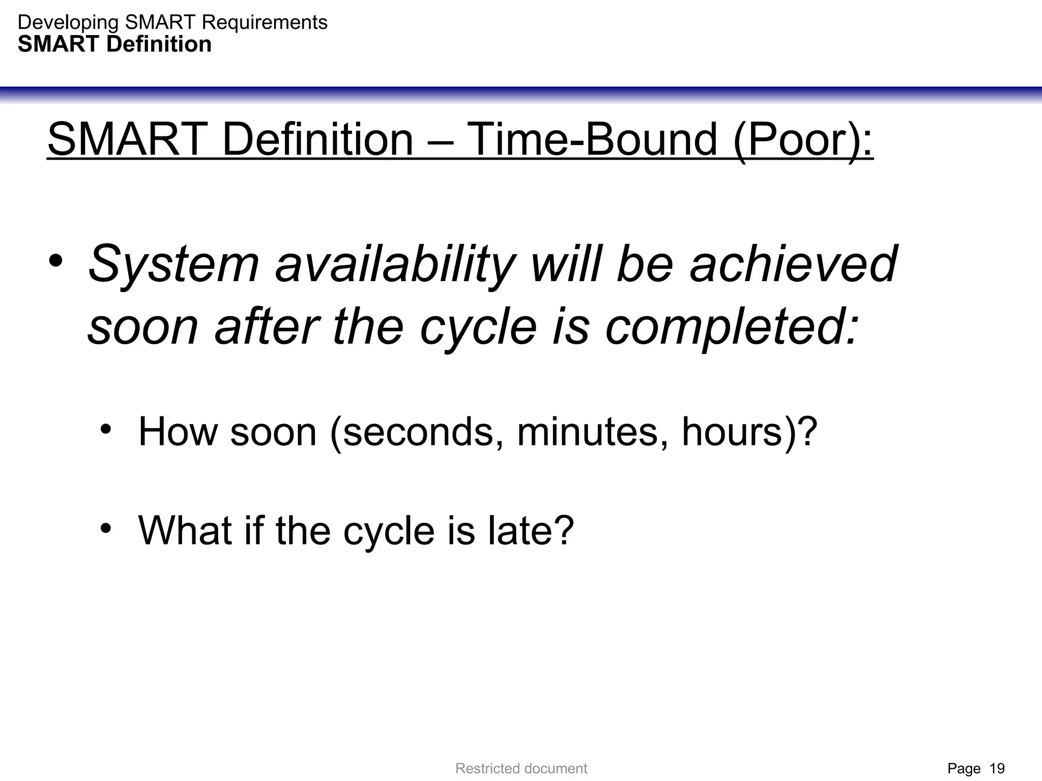 SMART Requirements | PPT