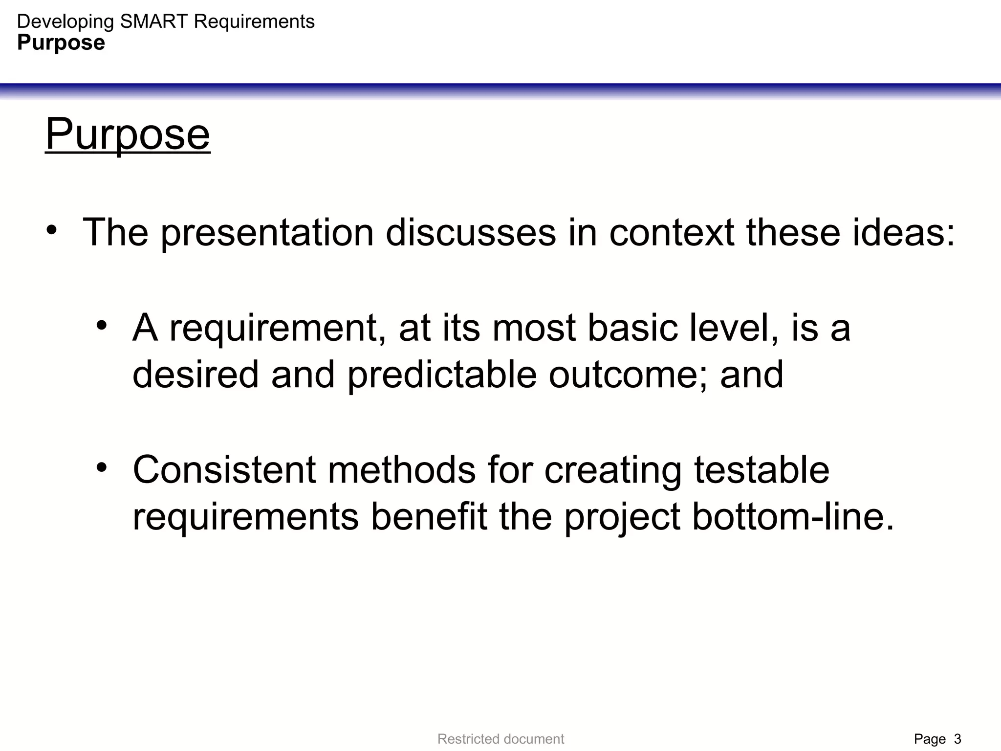 SMART Requirements | PPT