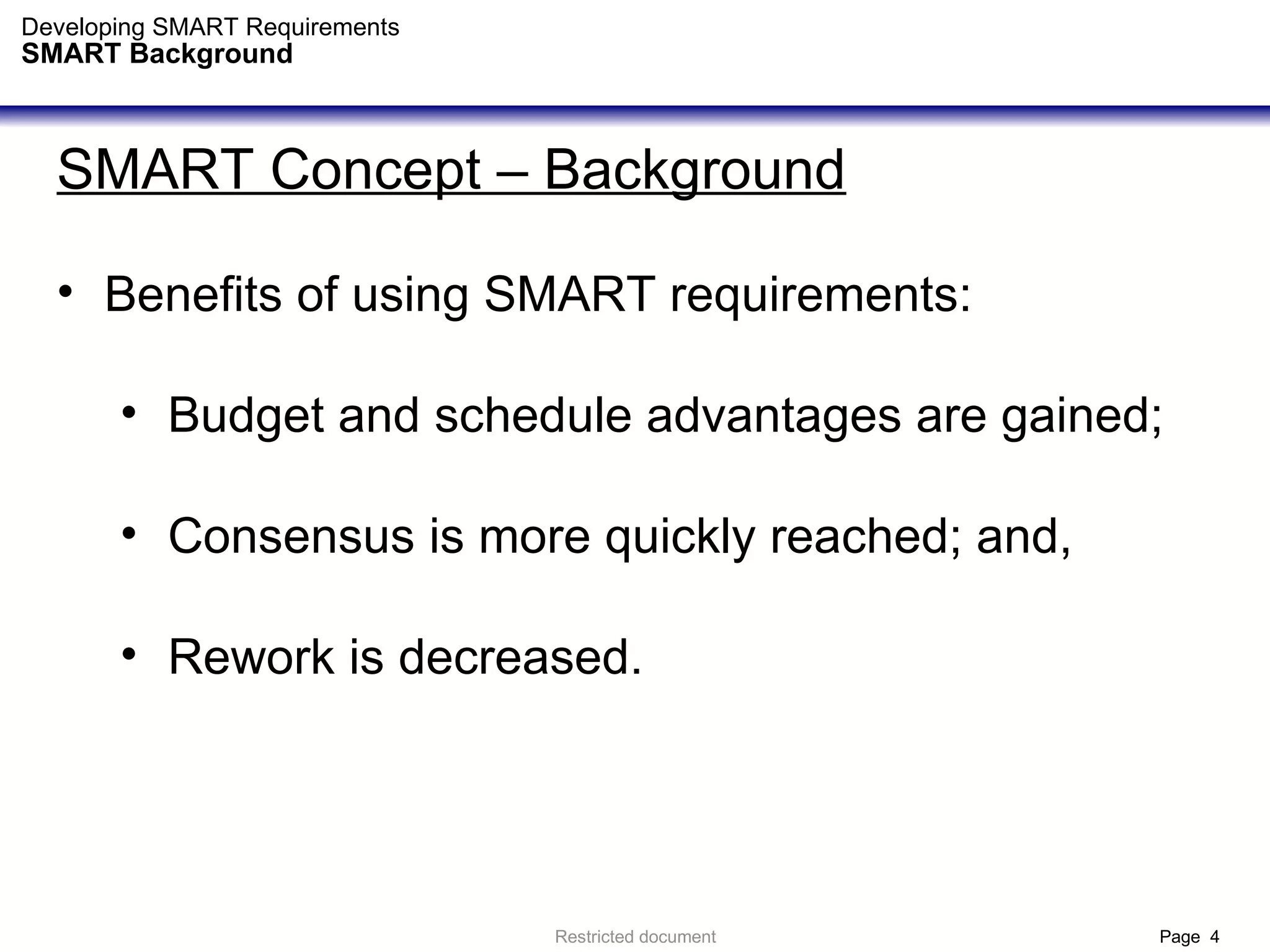 SMART Requirements | PPT