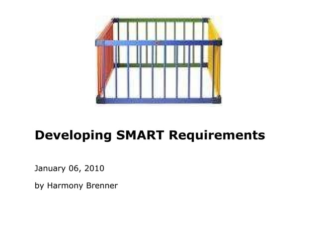 SMART Requirements | PPT
