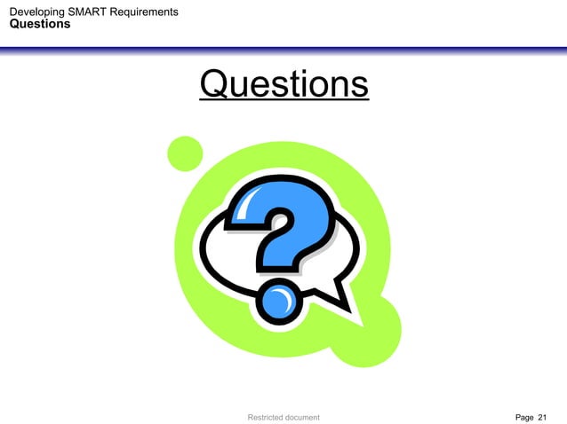 SMART Requirements | PPT