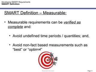 SMART Requirements | PPT