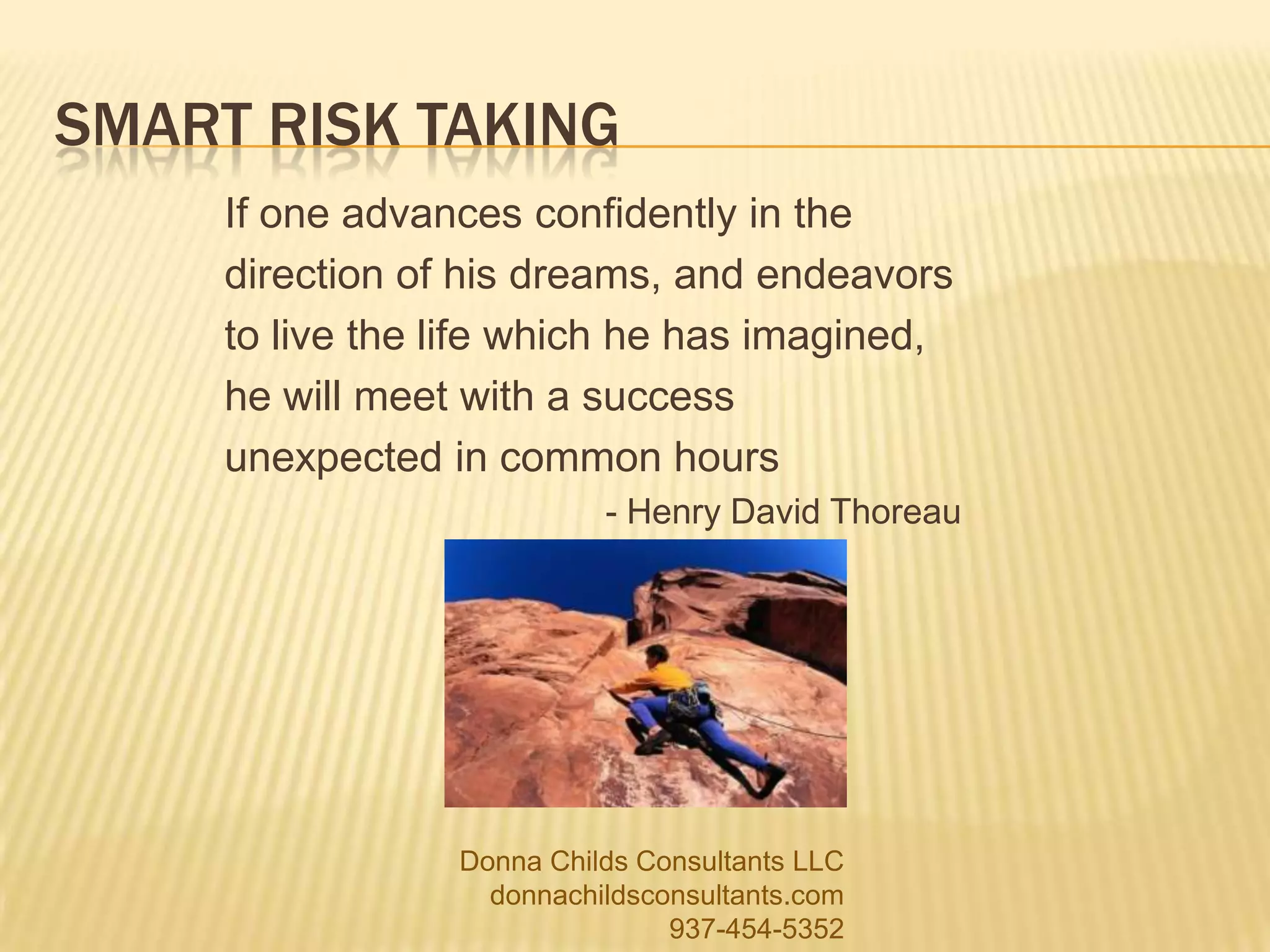 Smart Risk Taking | PPT