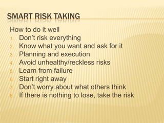 Smart Risk Taking | PPT