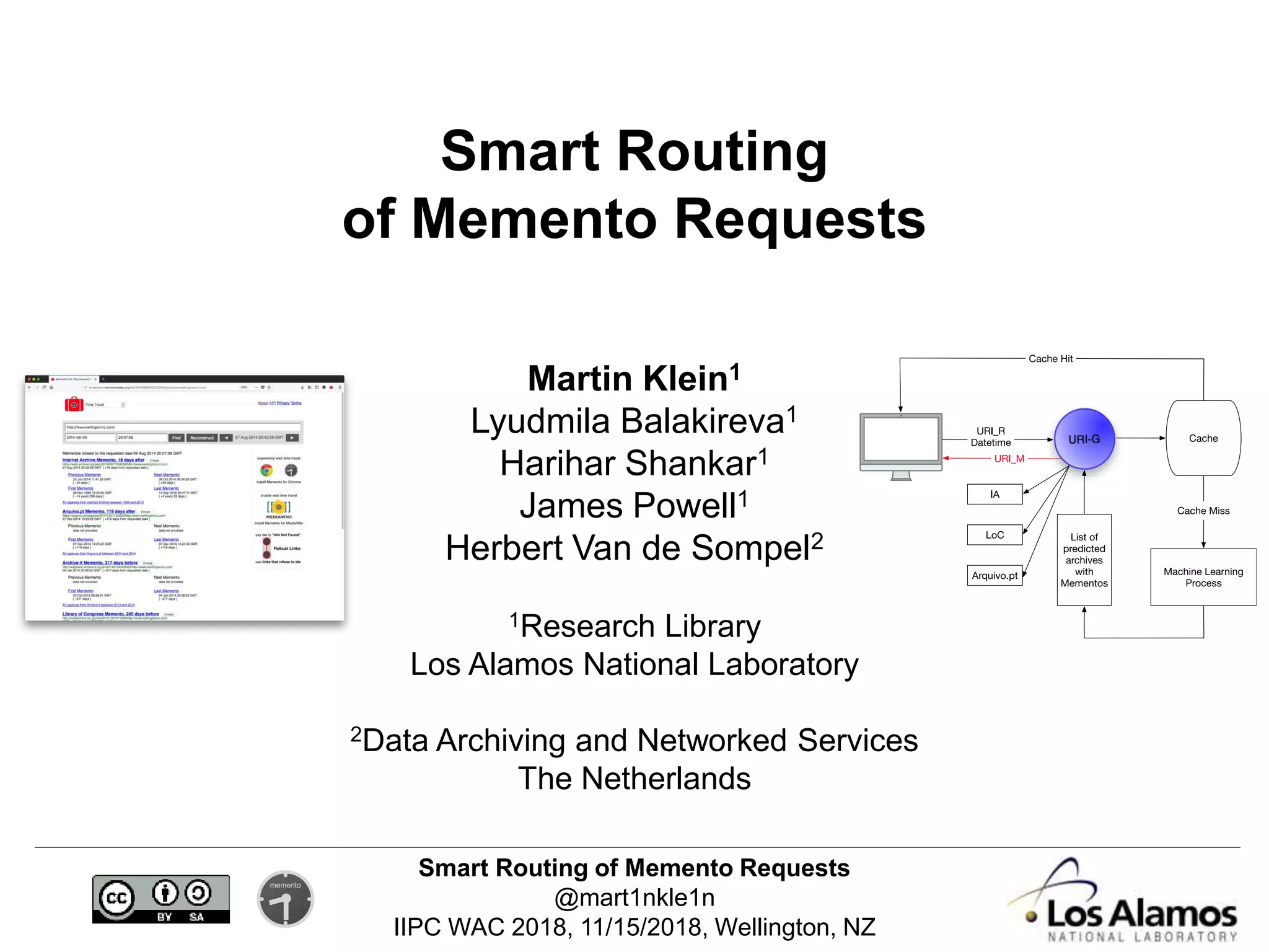 Smart Routing of Memento Requests | PPT
