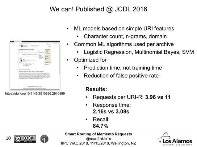 Smart Routing of Memento Requests | PPT