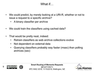 Smart Routing of Memento Requests | PPT