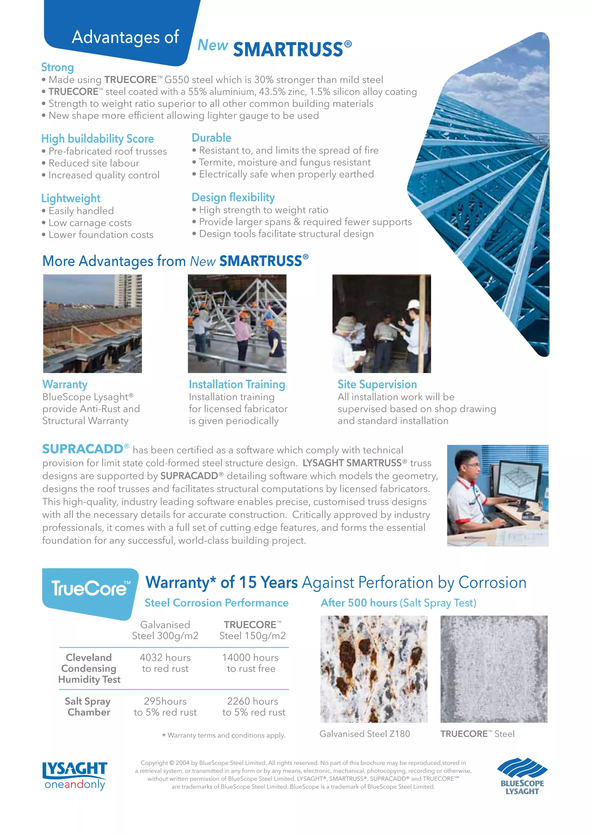 Rangka Baja Ringan Smartruss Truecore | PDF
