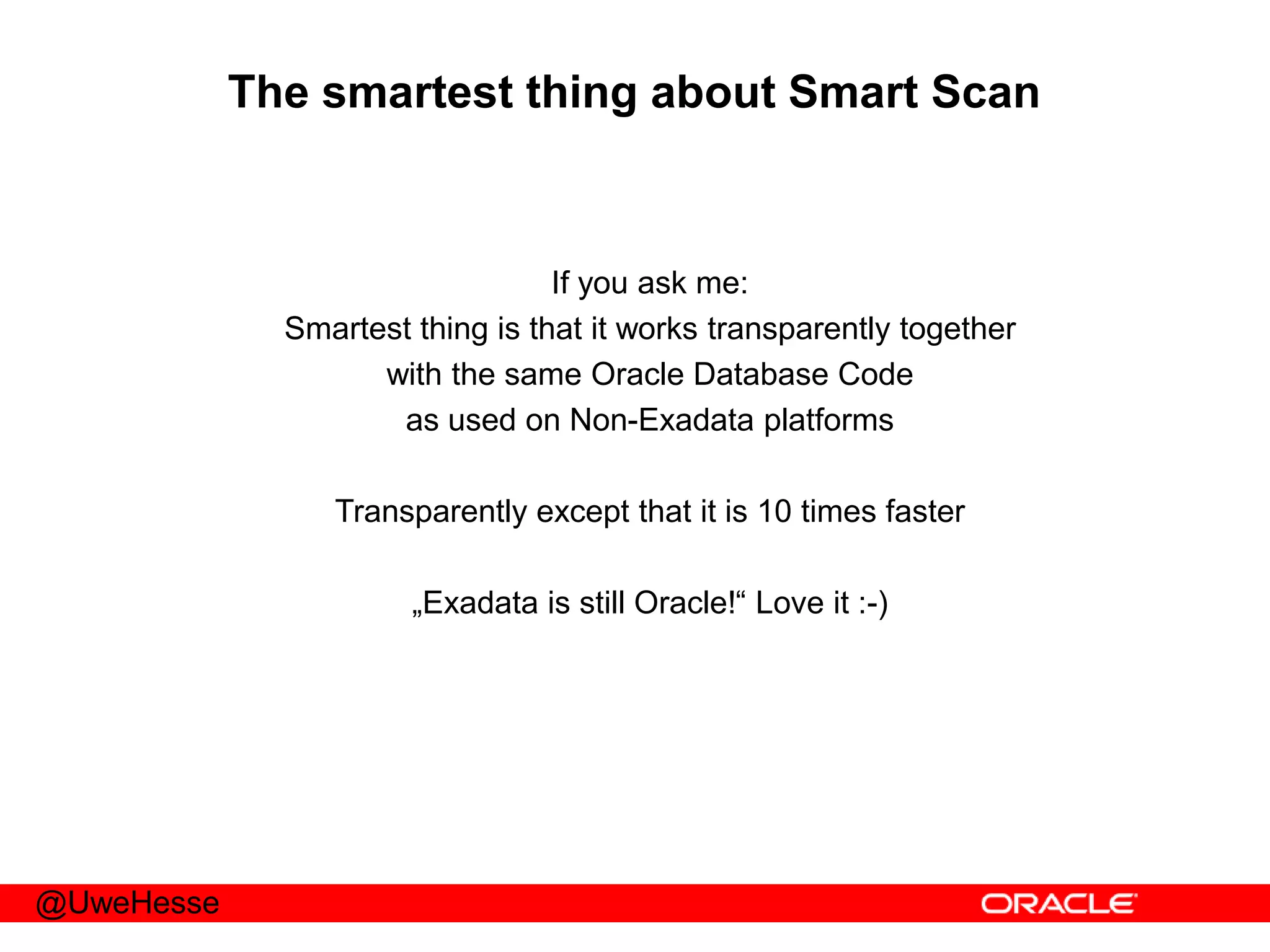 Exadata Smart Scan - What is so smart about it? | PDF