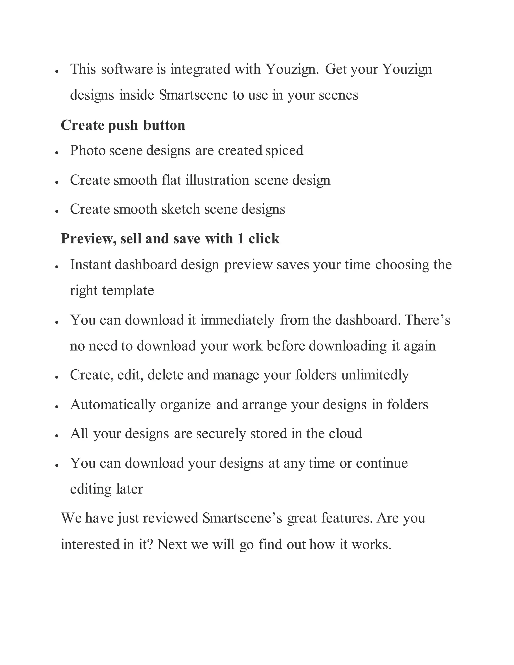 Smartscene review - Point And Click Graphics Made Easy | DOCX