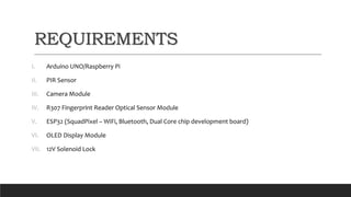 SMART SECURITY SYSTEM USING IOT - MID-TERM PROJECT.pptx
