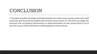 SMART SECURITY SYSTEM USING IOT - MID-TERM PROJECT.pptx