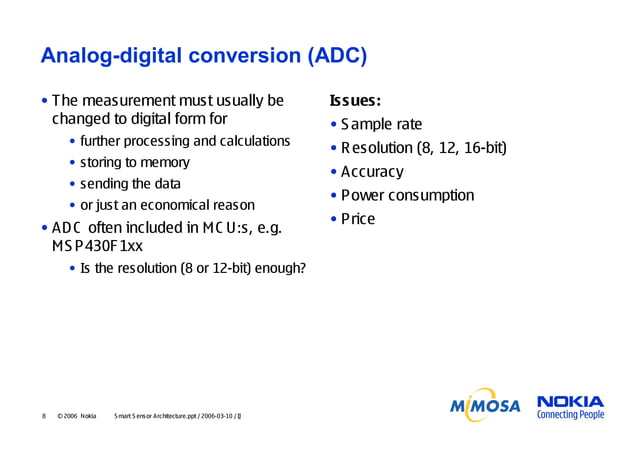 Smart Sensor Architecture 2006 Ppt