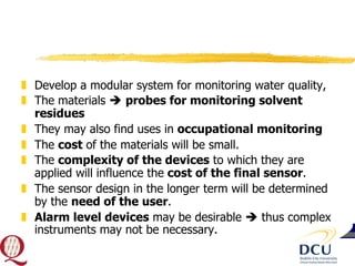 Smart sensors for BTEX | PPT