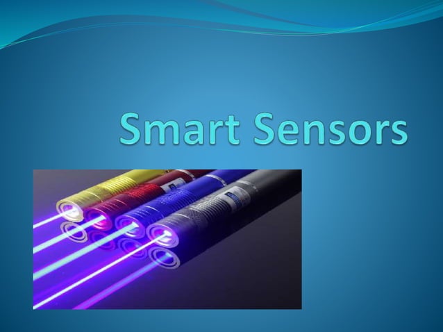 Smart sensors | PPTX