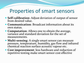 Smart sensors | PPTX