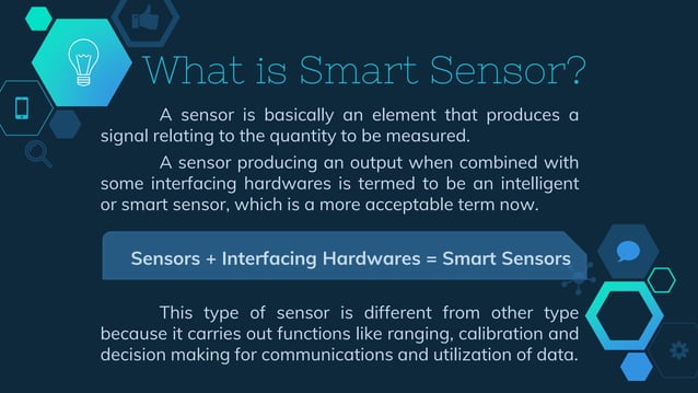 Smart sensors | PPTX | Internet of Things | Internet