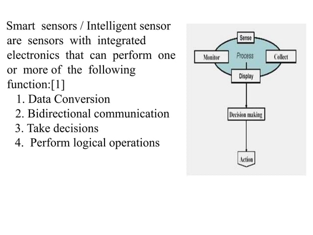 Smart sensors and their Application | PPTX