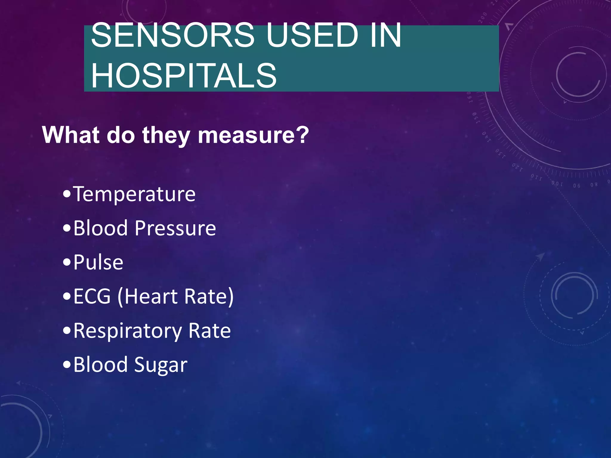 Smart sensor technology in healthcare & protection | PPTX