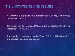 Smart sensor technology in healthcare & protection | PPTX